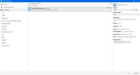 Issue When Installing Word Library Activities Uipath Community Forum