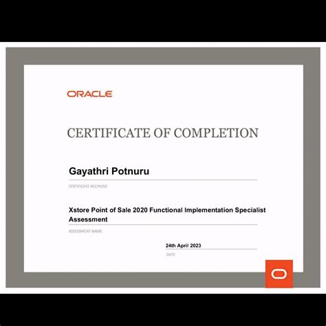 Gayathri Potnuru On Linkedin Retailsales Retail Oracle Oraclecertified Oraclecertification
