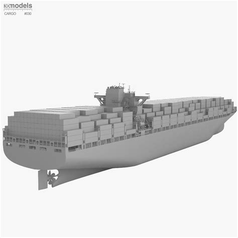 Nyk Vega Class Container Ship 3d модель Скачать Грузовые суда на