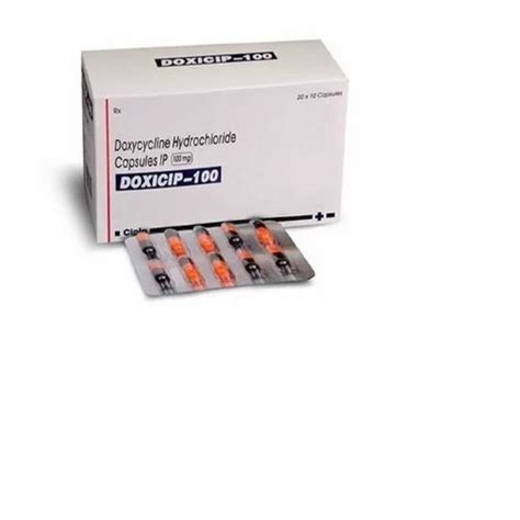 Doxicip Doxycycline Capsules Strength 100mg Cipla At Rs 300 Box In Nagpur