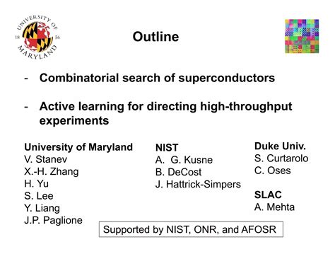 Combinatorial Experimentation And Machine Learning For Materials