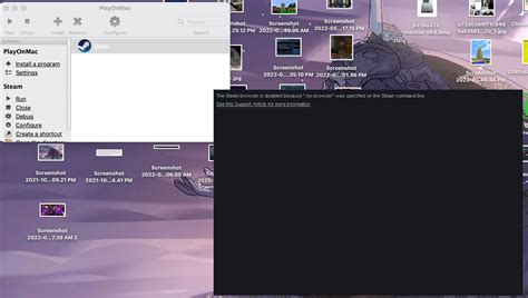 Tried Opening Steam Via Playonmac This Screen Showed Up Instead Of The