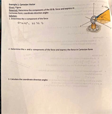 Solved Example 1 Cartesian Vector Given Figure Required Determine