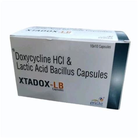 Xtadox Lb Doxycycline Hci Lactic Acid Bacillus Capsules At Rs 1490box