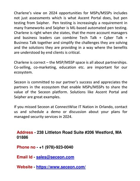 Ppt Msp And Mssp Cybersecurity Challenges In 2023 And Goals For 2024 With Charlene Ignacio