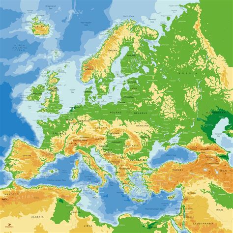 → More Than 10 Templates Of Decorative Europe Map Original Map
