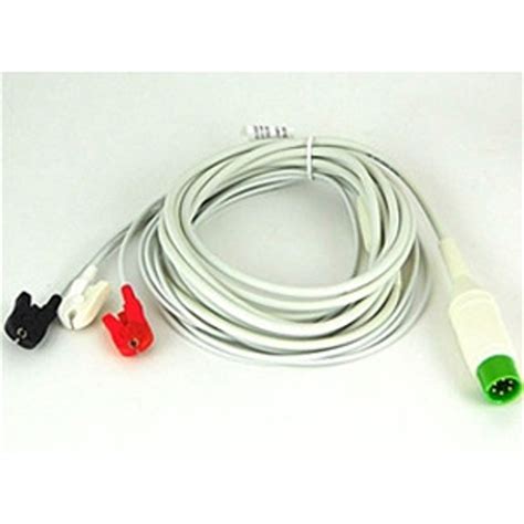 Ecg Cable 3 Lead Fixed Aha Clip