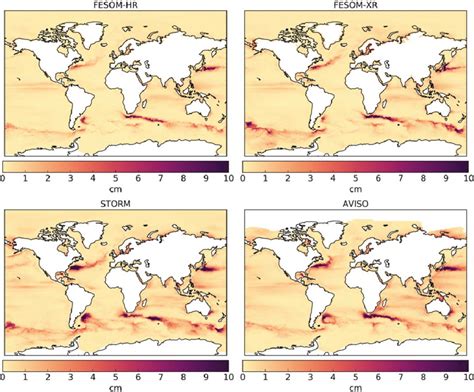 The Sea Surface Height Ssh In Cm Variability I E The Standard