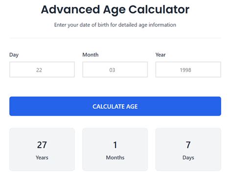 Age Calculator