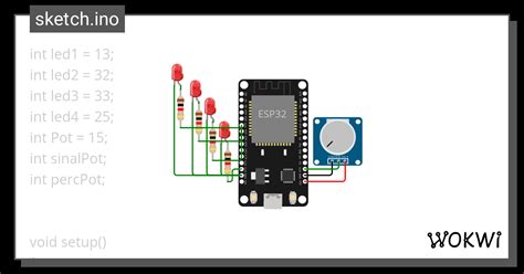 Atividade 3 Wokwi Esp32 Stm32 Arduino Simulator