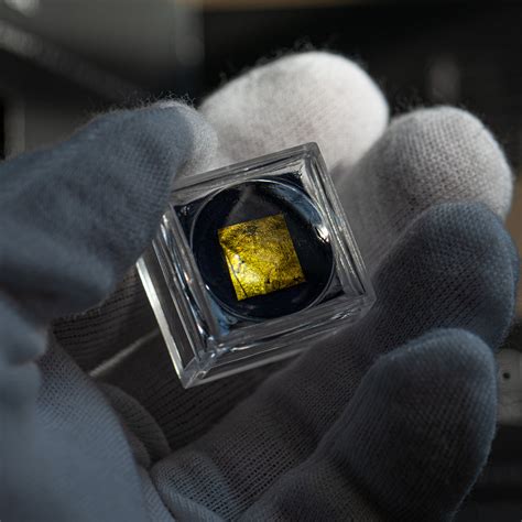 Apollo 11 Command Module Foil 1 Square Centimeter Collectible Specimen Includes Display Case