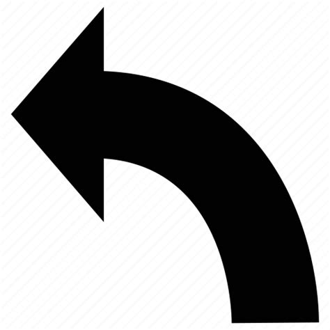 Arrow Curve Direction Left Icon Download On Iconfinder