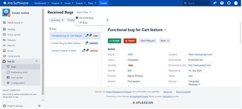 Test Io Bugs Received Bugs And All Bugs Docs