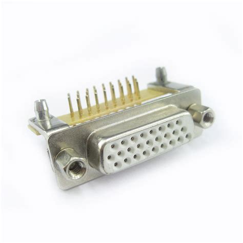 Right Angle Panel Mount D Sub 26 Pin For Electronic Device