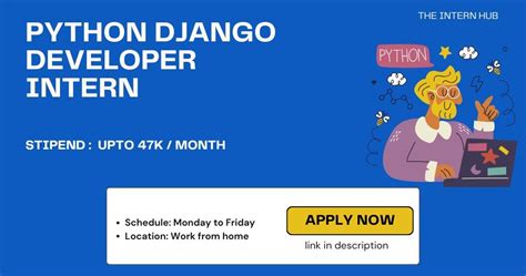 Python Django Developer Intern The Intern Hub
