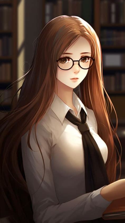 Cute Anime Office Work Girl With Book 9 Photo 22255 Picture Lk