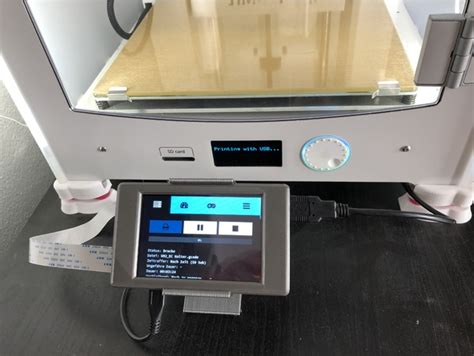 octoprint raspberry pi rig 3 5″ pitft touch display holder adafruit