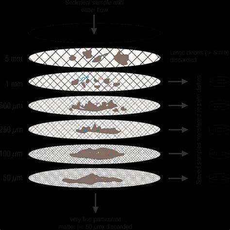 Schematic Diagram Of Sediment Separation Using Wet Sieving Download