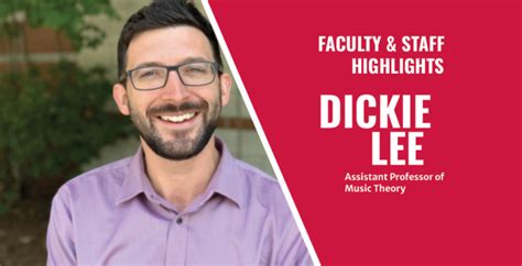 Faculty And Staff Highlights Dickie Lee Hugh Hodgson School Of Music