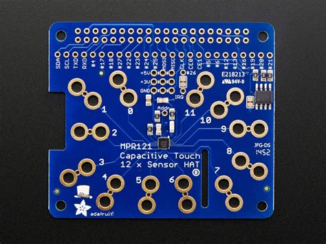 Adafruit Capacitive Touch Hat For Raspberry Pi Mini Kit Mpr121