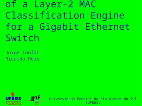 ppt design and verification of a layer 2 mac classification engine