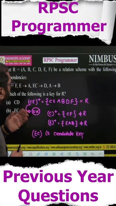 Rpsc Programmer Previous Year Question Paper Solution Rpscprogrammer Rpscprogrammerpyq Youtube