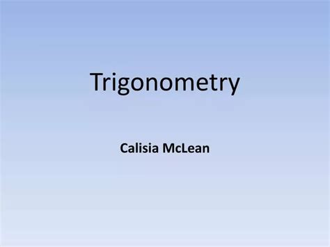 PPT Trigonometry PowerPoint Presentation Free Download ID