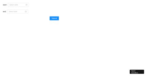 Time Related Controls Antd4189 Forked Codesandbox