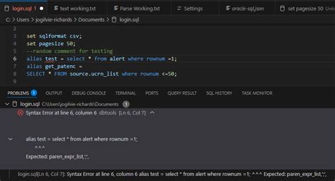 False Syntax Error Expected Parenexprlist Oracle Forums