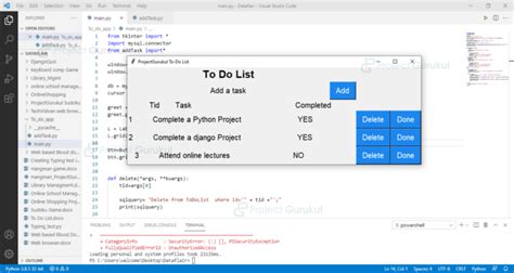 Create To Do List In Python Project Gurukul