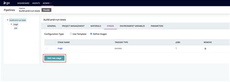 Add Stage To Existing Pipeline Gocd User Documentation