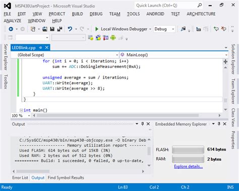 Using The UART Interface Of The Msp Devices VisualGDB Tutorials