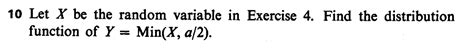 solved 10 let x be the random variable in exercise 4 find