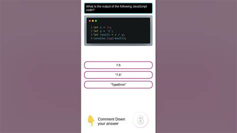 Javascript Programming Challenge Can You Guess The Output 💻🤔 Youtube