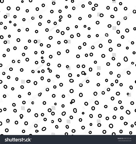 Vector Monochrome Texture Sketchy Seamless Pattern Stock Vector