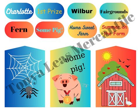 Eb White Charlottes Web Inspired Digital Pdf Homeschool Etsy