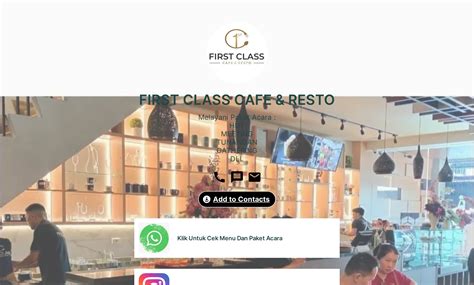 First Class Cafe And Restos Flowpage