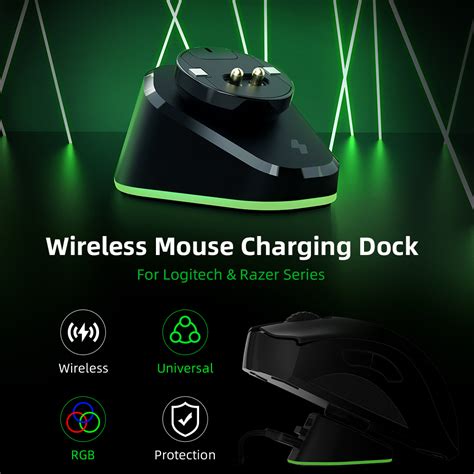 Wireless Mouse Charging Dock With Rgb Breathing Li Vicedeal