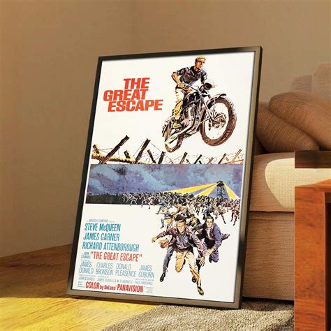 The Great Escape Movie Poster Canvas Wall Art Limited Collection