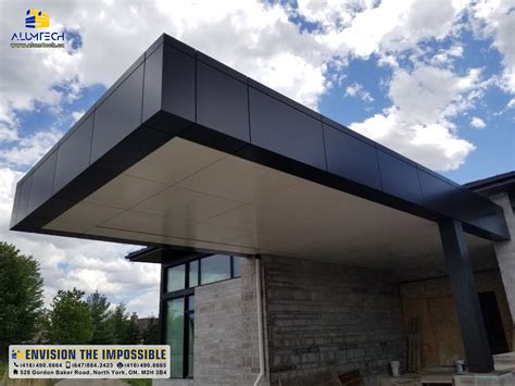 Huge Veranda Fire Rated Black And White Acm Panels Aluminum