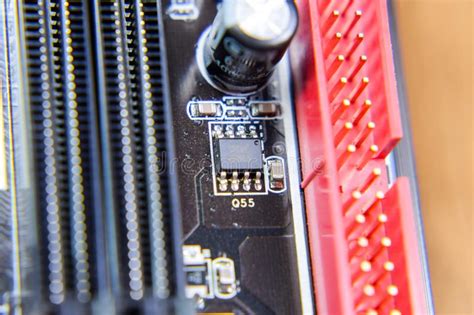 Electronic Board With Electrical Components Electronics Of Computer