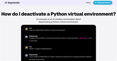 How Do I Deactivate A Python Virtual Environment