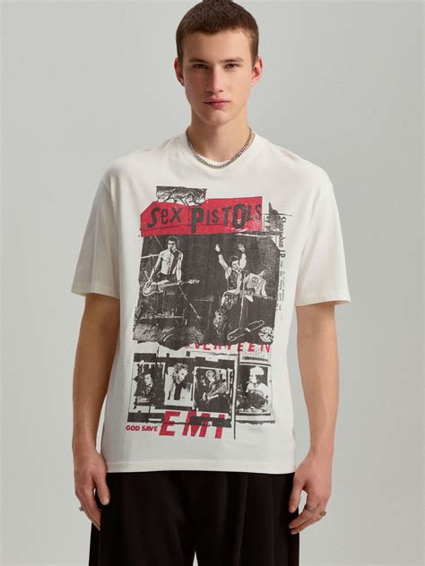 Tričko S Potiskem Sex Pistols Barva Krémový House 711ee 01x