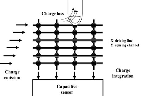 Conceptual Diagram Of Mutual Capacitance Sensing Download Scientific