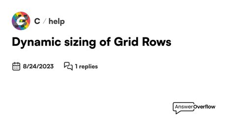 dynamic sizing of grid rows c
