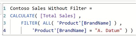 calculate with and without a filter table argument and diff results