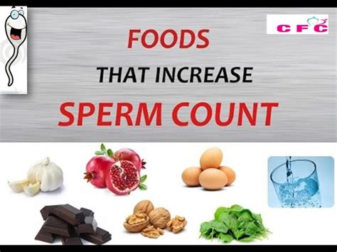 Foods to boost sperm count. #fertility #cfc | Fertility foods, Sperm count, Best diets