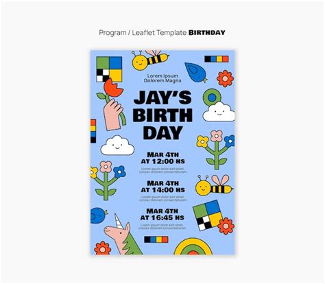 Premium Psd Boy Birthday Template Design