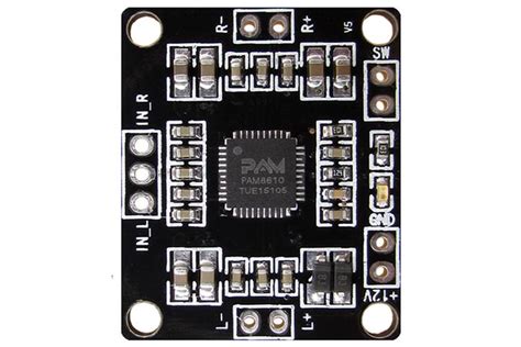 Pam8610 Audio Stereo Amplifier Module Pinout Features Specs And Datasheet
