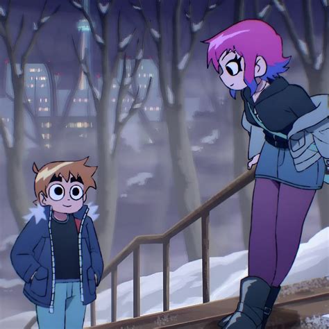 Scott Pilgrim Takes Off Envy Adams Icon Poses Desenhista Imagens